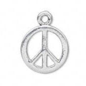 Peace Charm for Lizzy James Charm Wrap Bracelets
